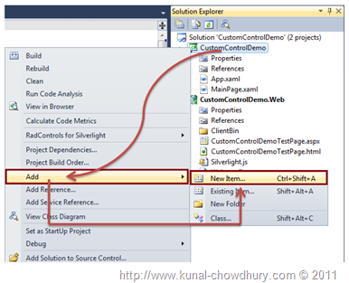 How to create a Custom Control in Silverlight? | Kunal Chowdhury